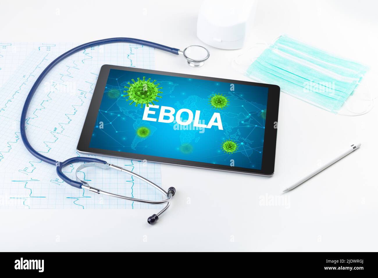 Close-up view of a tablet pc with inscription Stock Photo - Alamy