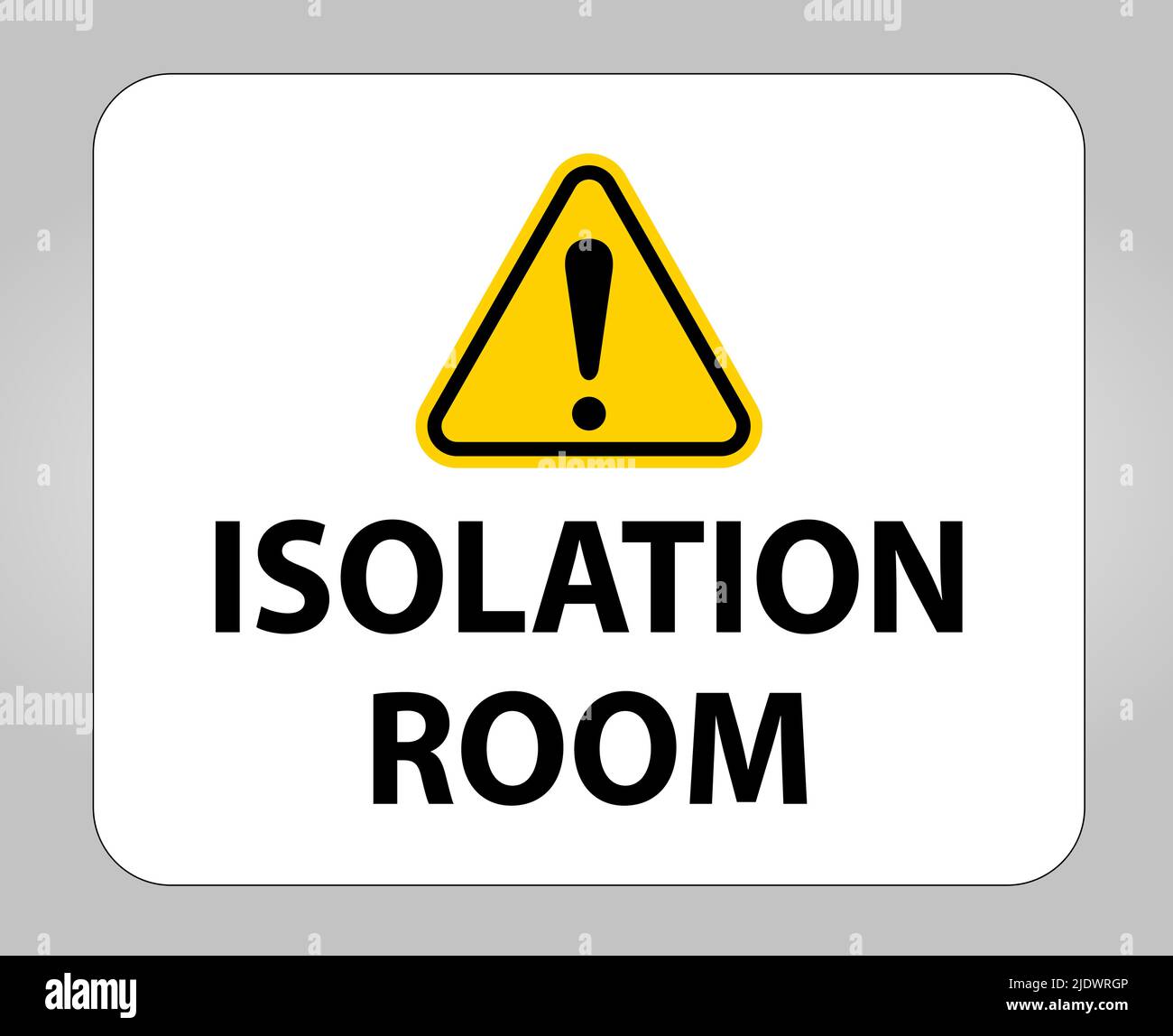 Isolation room sign On White Background,Vector Illustration EPS.10 ...