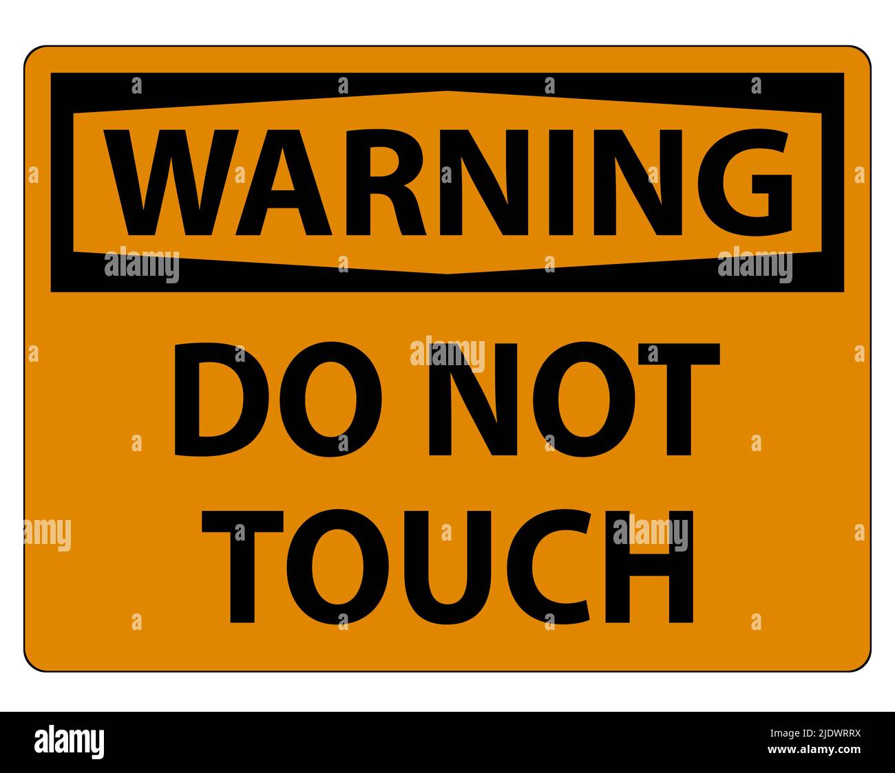 Warning sign do not touch and please do not touch Stock Vector Image ...