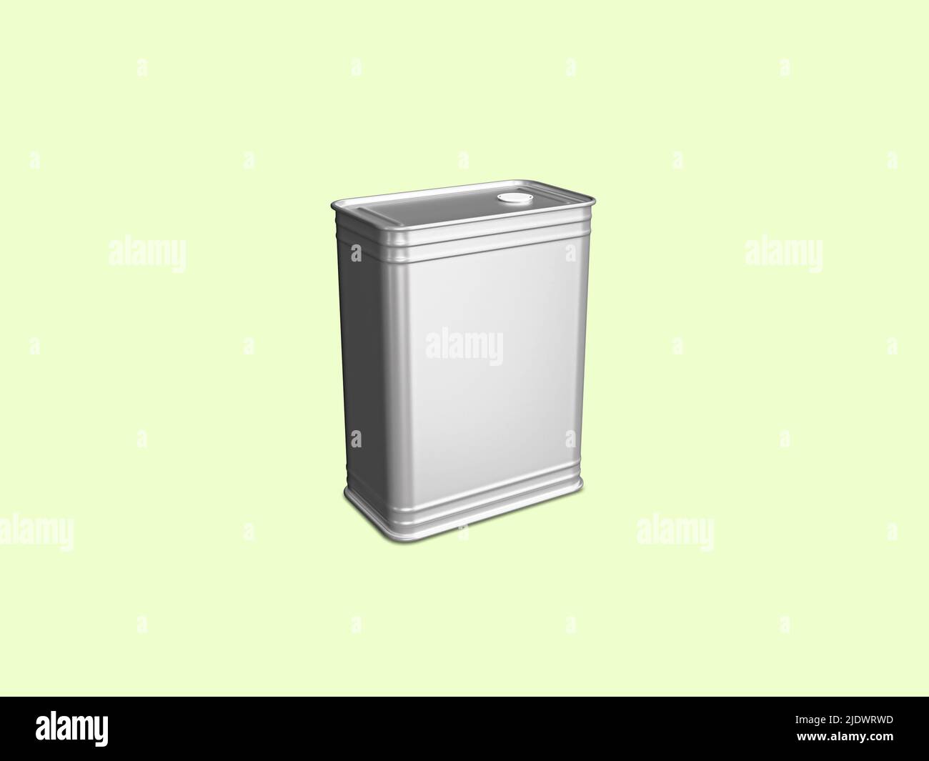 Olive oil can mockup for label design and branding. Metal oil container ...