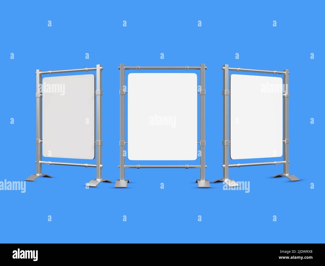 Standee Mockup for road side promotion and advertising. Road side ...