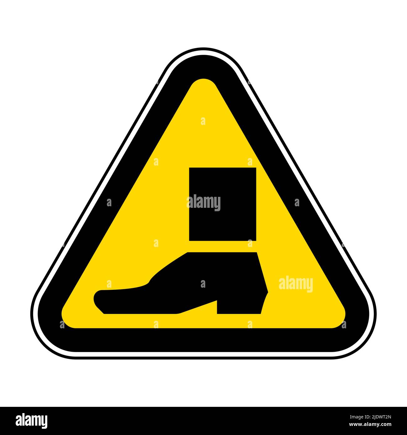 Caution Sign Wear Protective Equipment With Ppe Symbols Stock Vector