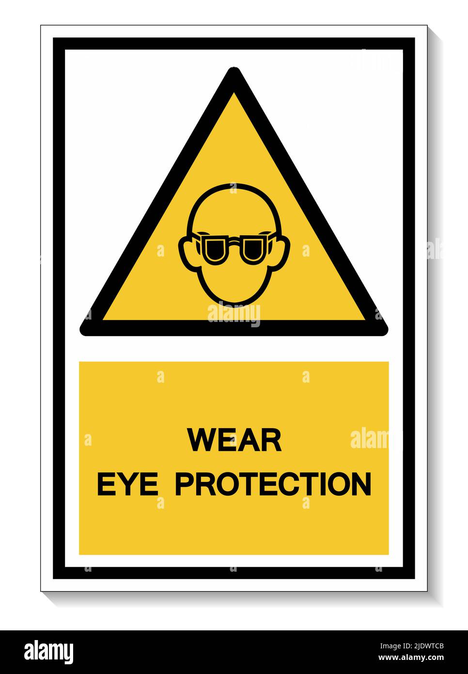 Symbol Wear Safety Glasses Sign Isolate On White Background,Vector ...