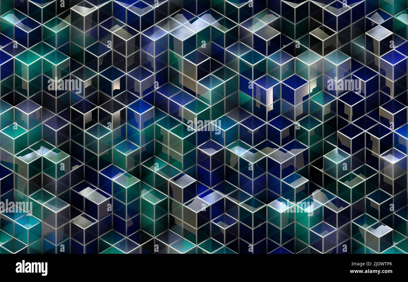 modern cubes wallpaper Stock Photo - Alamy