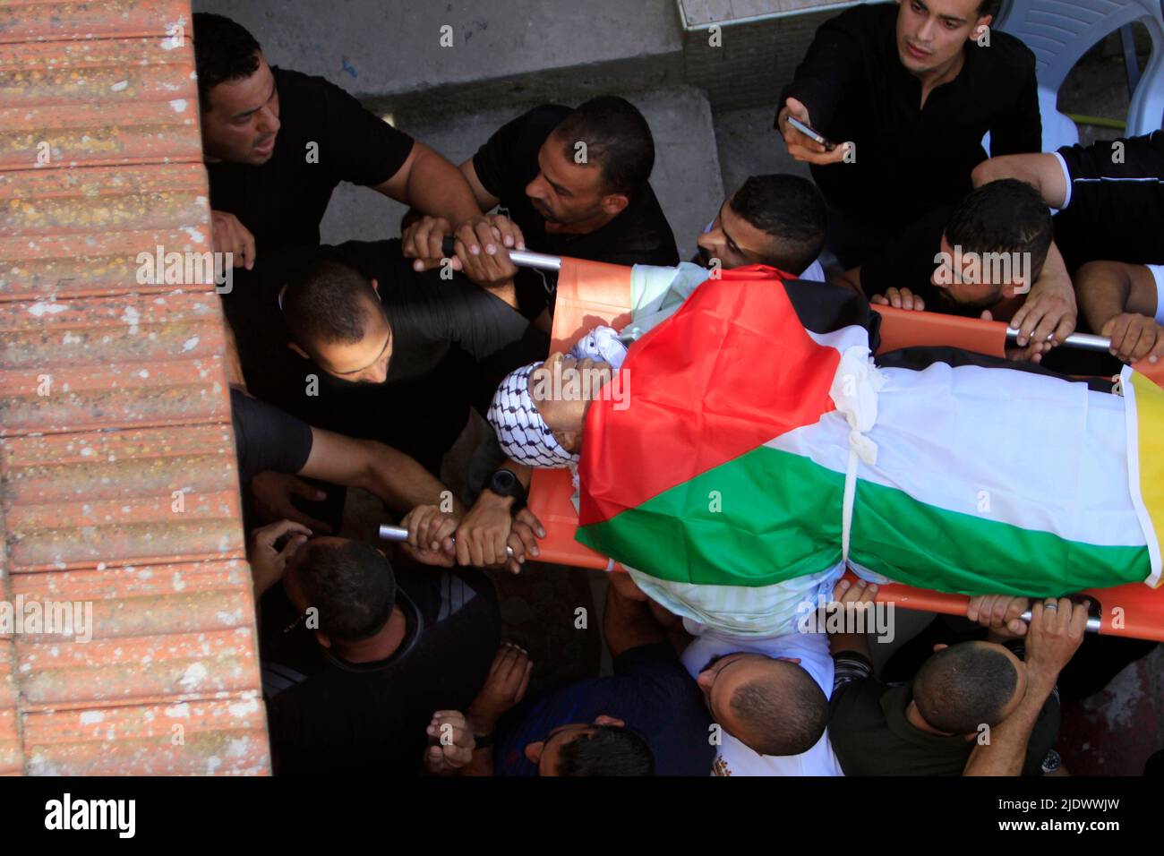 Nablus, Palestine. 23rd June, 2022. (EDITORS NOTE: Image depicts death ...