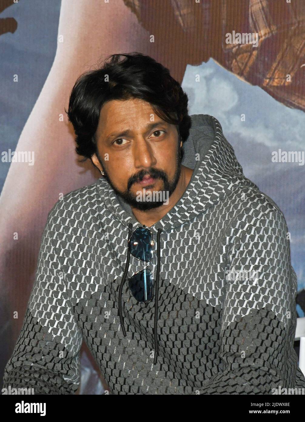 Mumbai, India. 23rd June, 2022. Kannada actor Sudeep seen during the ...