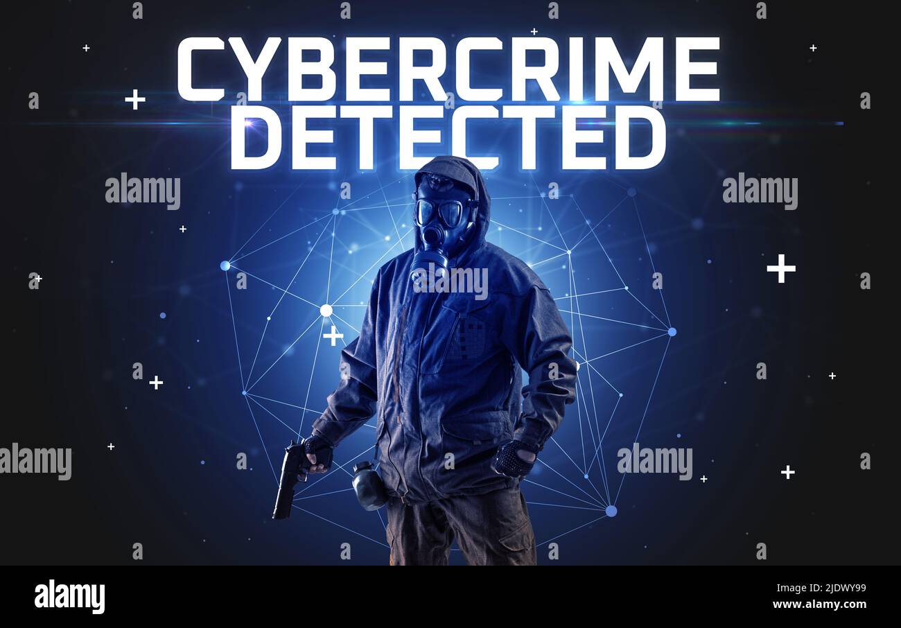 Mysterious hacker, online attack concept Stock Photo - Alamy