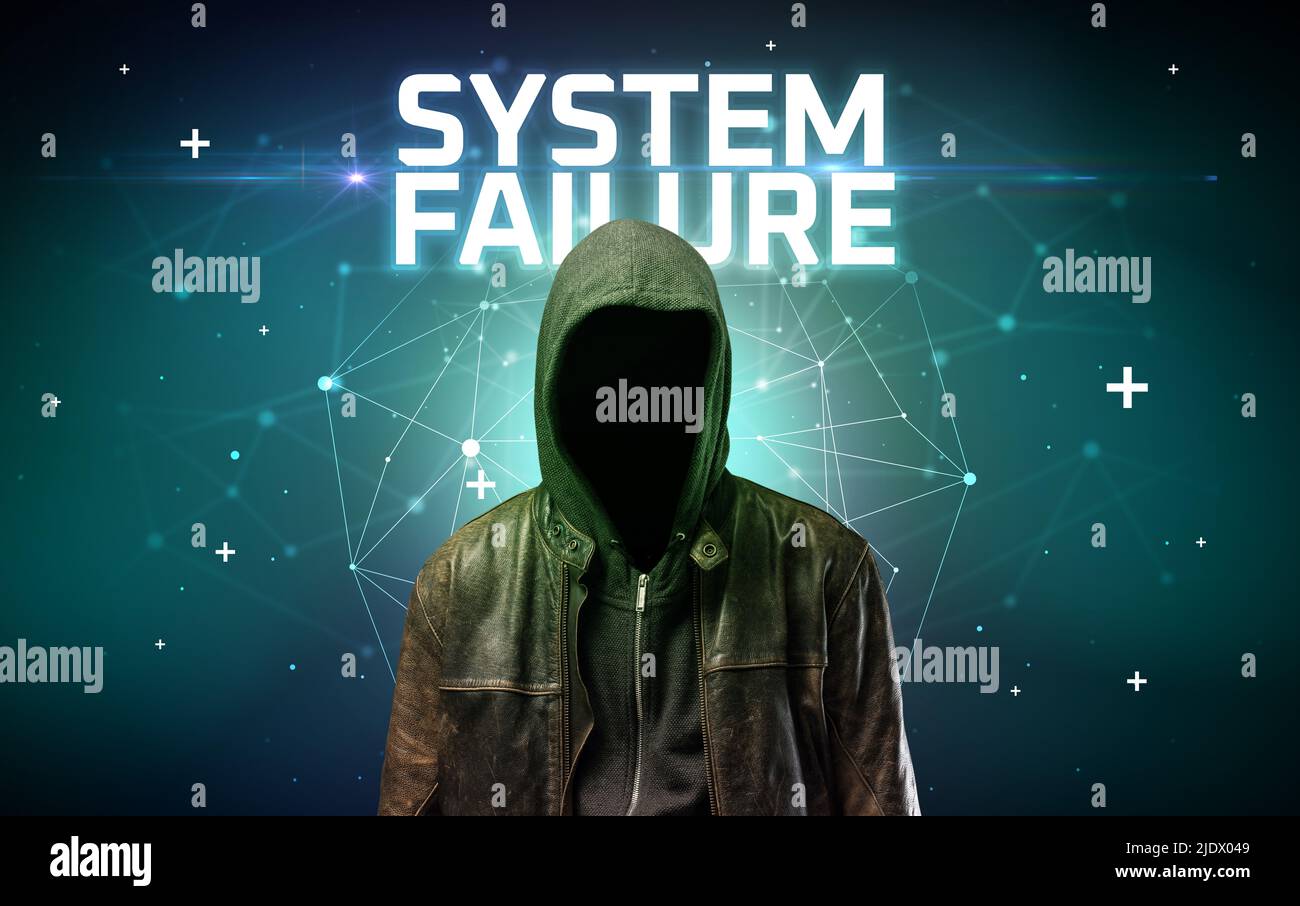 Mysterious hacker, online attack concept Stock Photo - Alamy