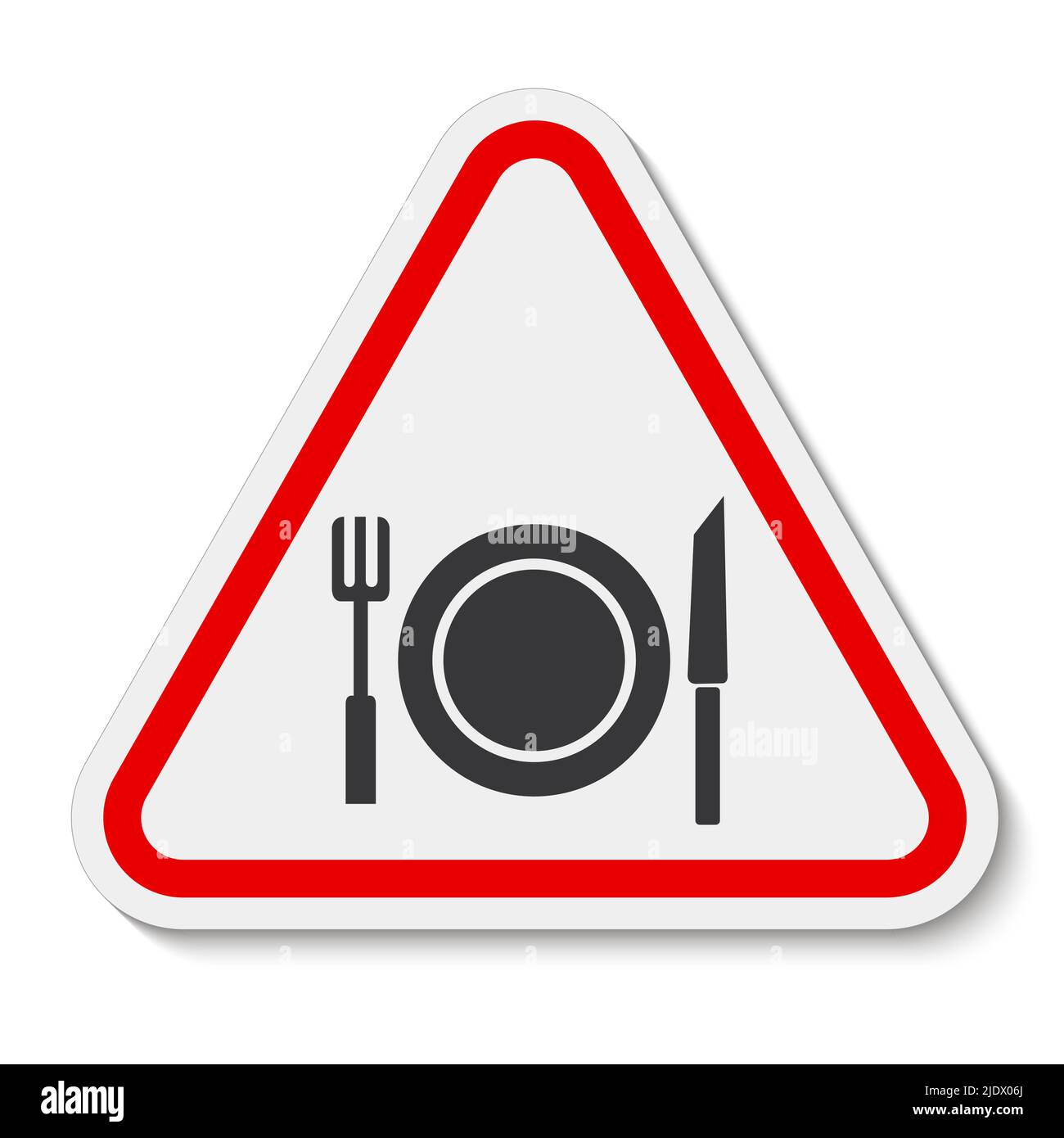 No Eating Symbol Sign Isolate On White Background,Vector Illustration ...