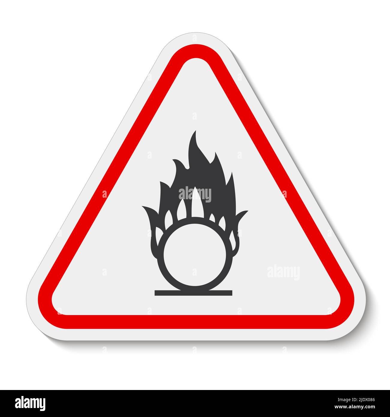 Beware Oxidizing Substance Symbol Isolate On White Background,Vector Illustration EPS.10 Stock ...