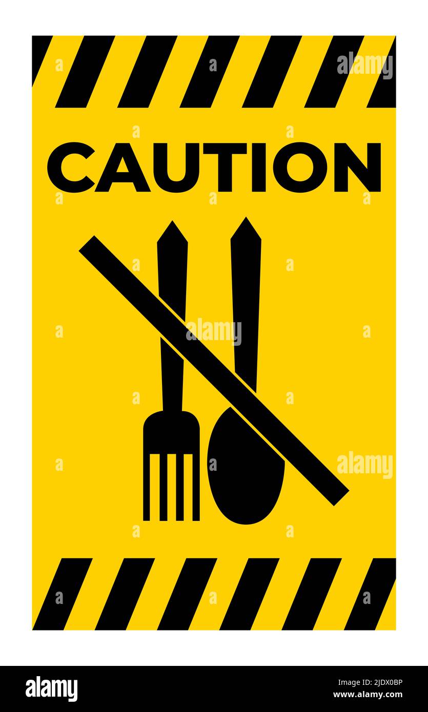 No Food Allowed Symbol On White Background Stock Vector Image & Art - Alamy