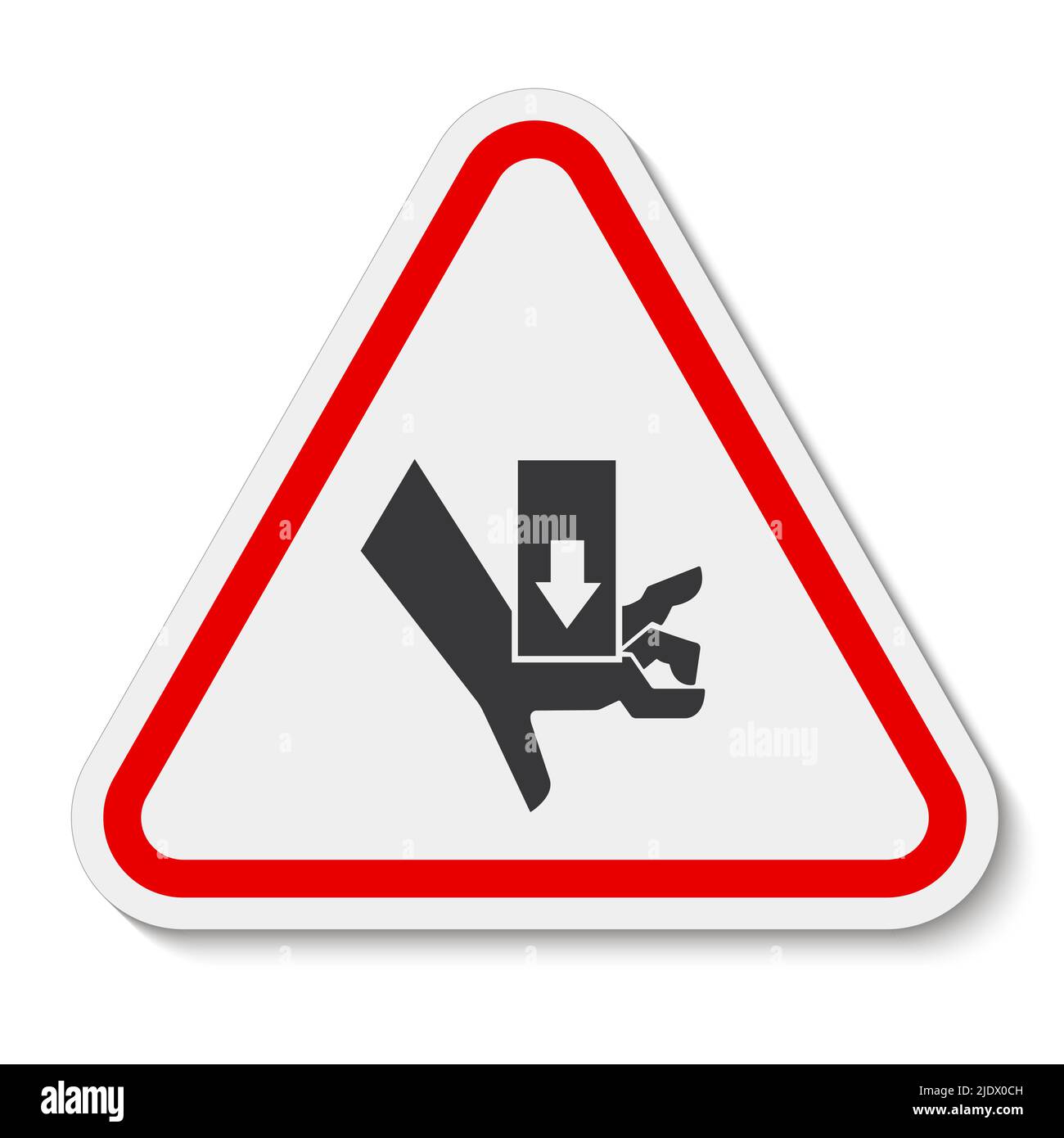 Hand Crush Force from Above Symbol Sign, Vector Illustration, Isolate ...
