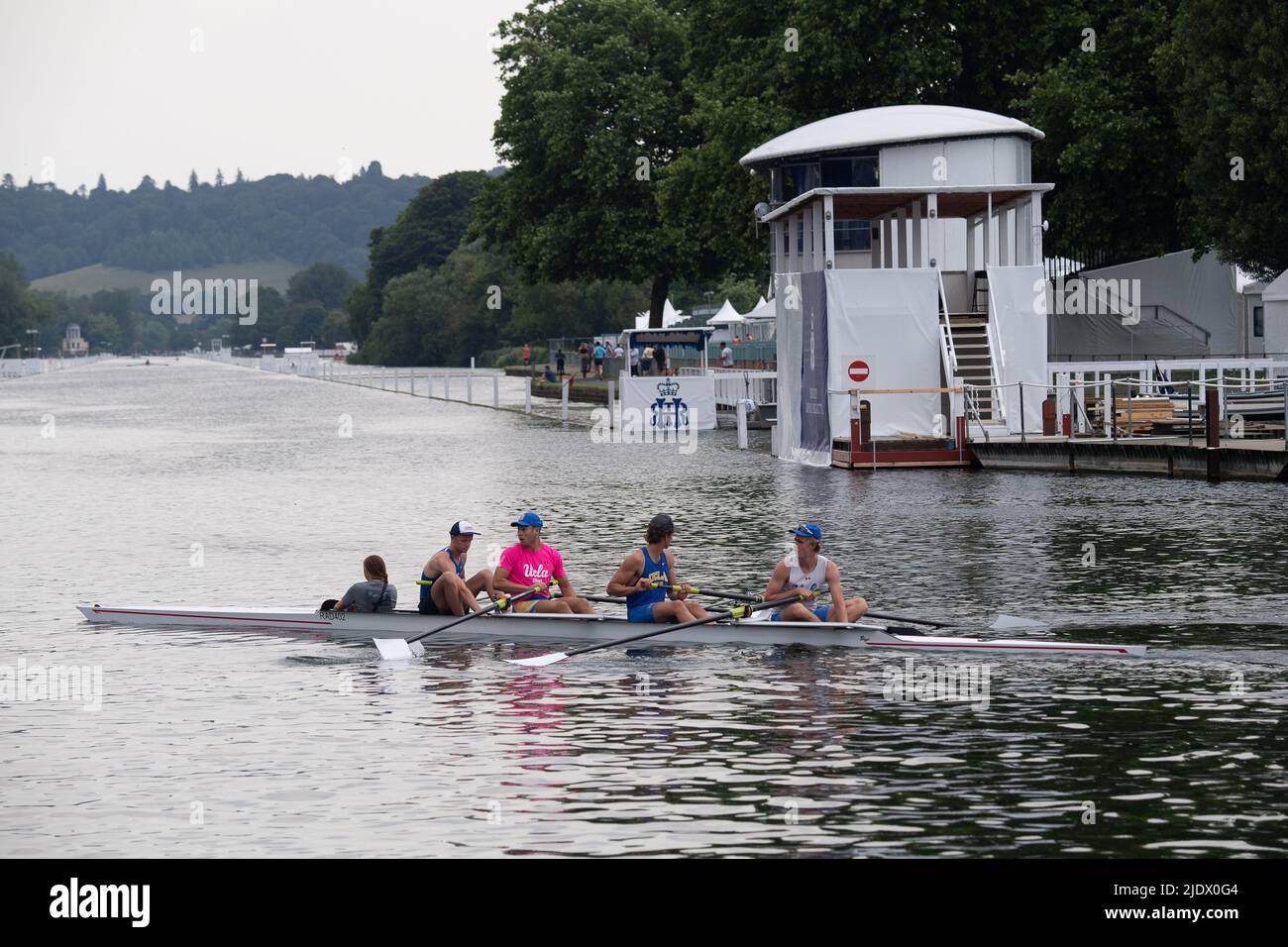 Henley-upon-Thames, Oxfordshire, UK. 23rd June, 2022. Rowing teams were ...