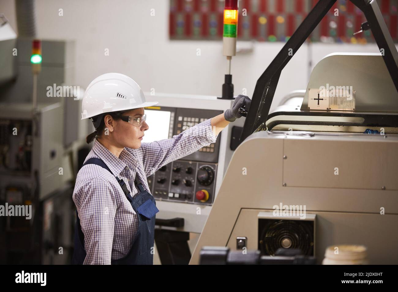 Experienced warehouse manager in white hi-res stock photography and ...
