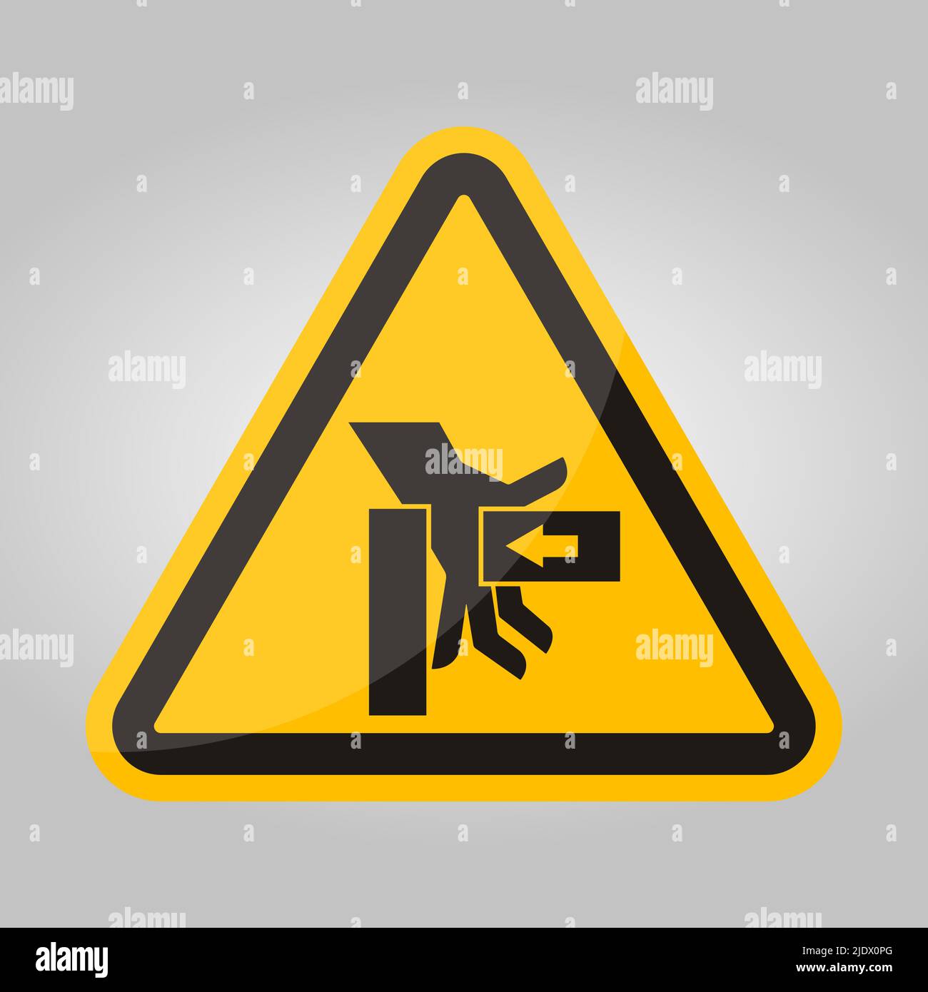 Hand Crush Force From Right Symbol Sign, Vector Illustration, Isolate ...