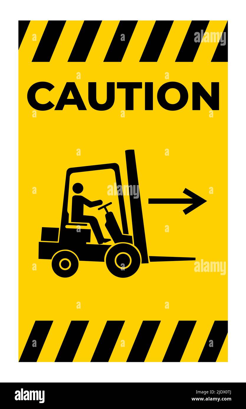 Forklift Point Right Symbol Sign Isolate On White Background,Vector ...