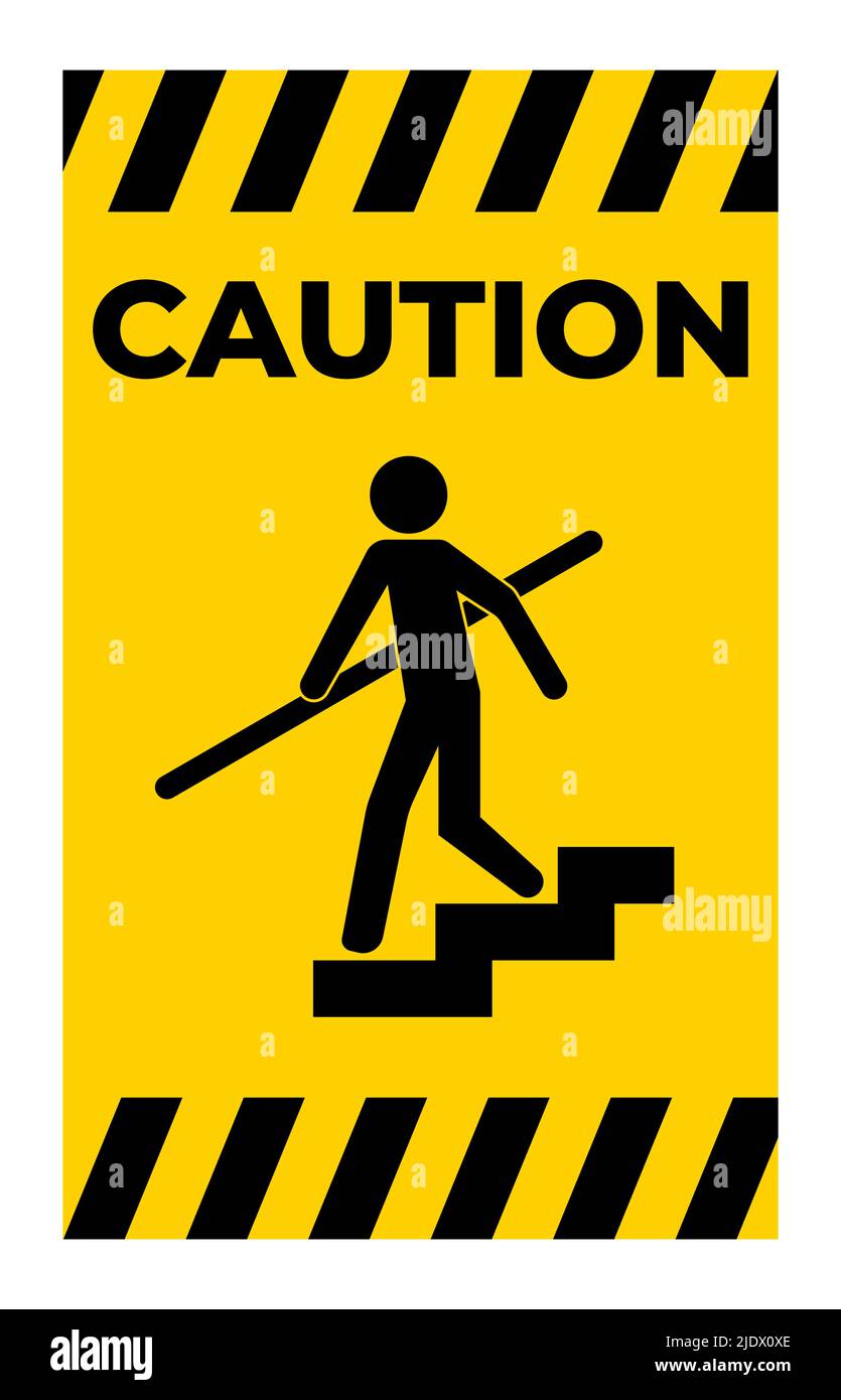 Danger handrail Cut Out Stock Images & Pictures - Alamy