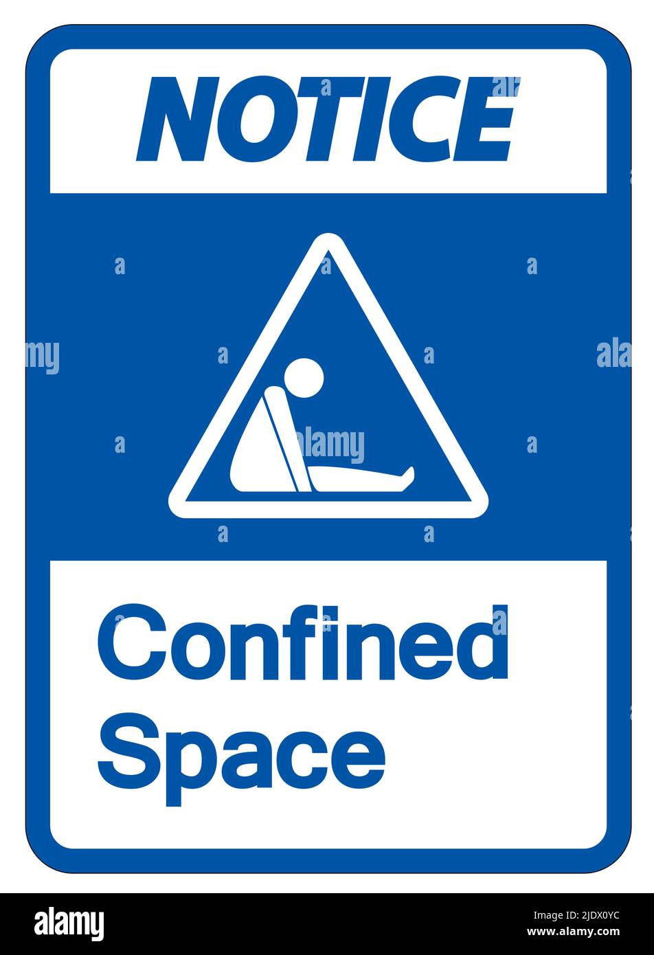 Caution Confined Space Symbol Sign Isolated On White Background Stock ...