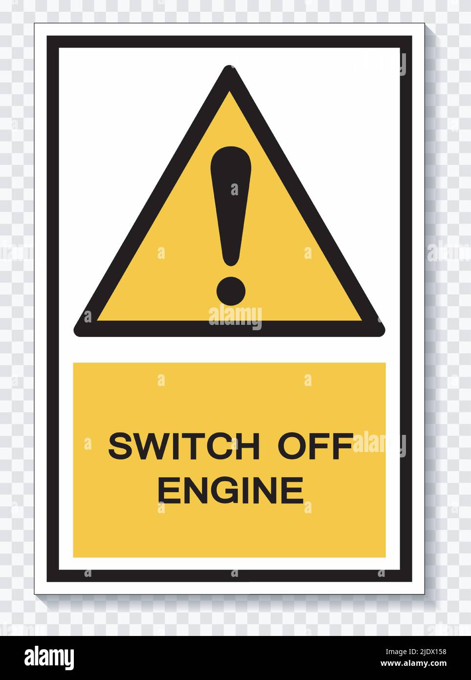 Symbol Switch Off Engine Isolate on transparent Background,Vector ...