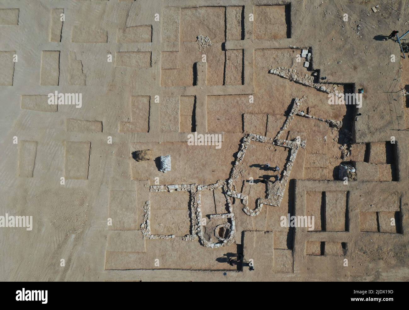 Rahat, Israel. 23rd June, 2022. Aerial photo taken on June 23, 2022 ...