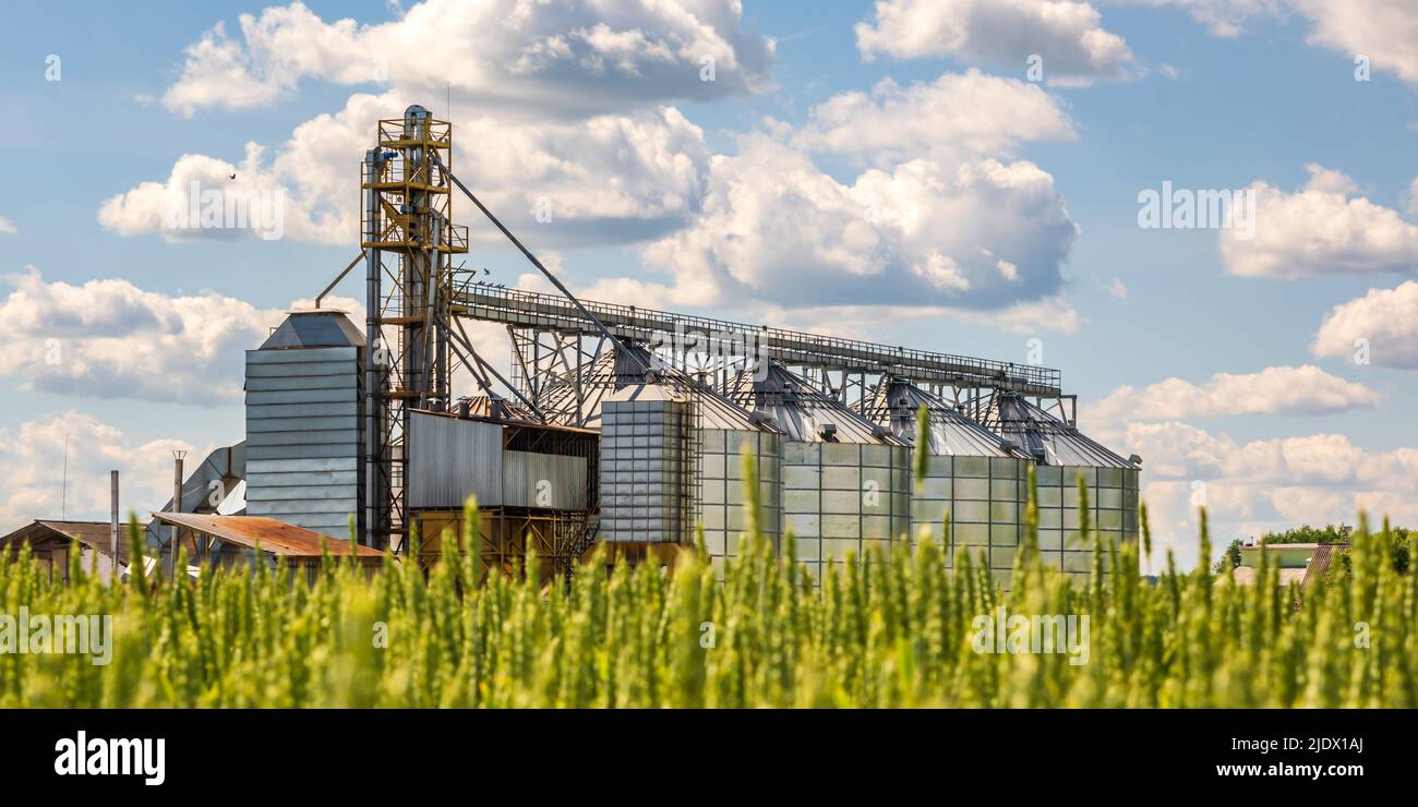 agro silos granary elevator on agro-processing manufacturing plant for ...