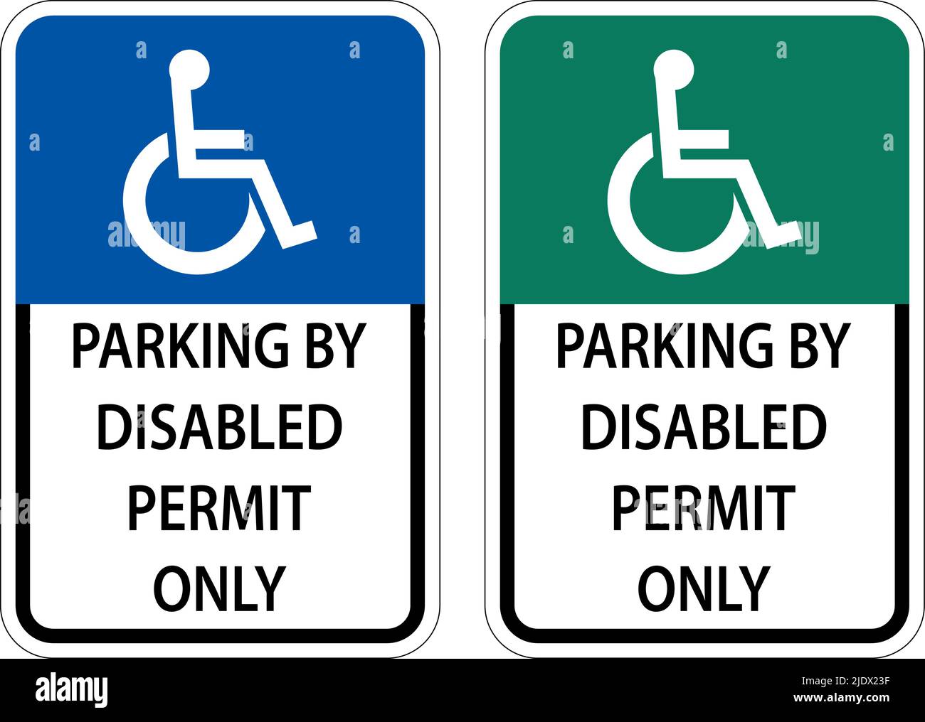 Accessible Parking Sign On White Background Stock Vector Image & Art ...