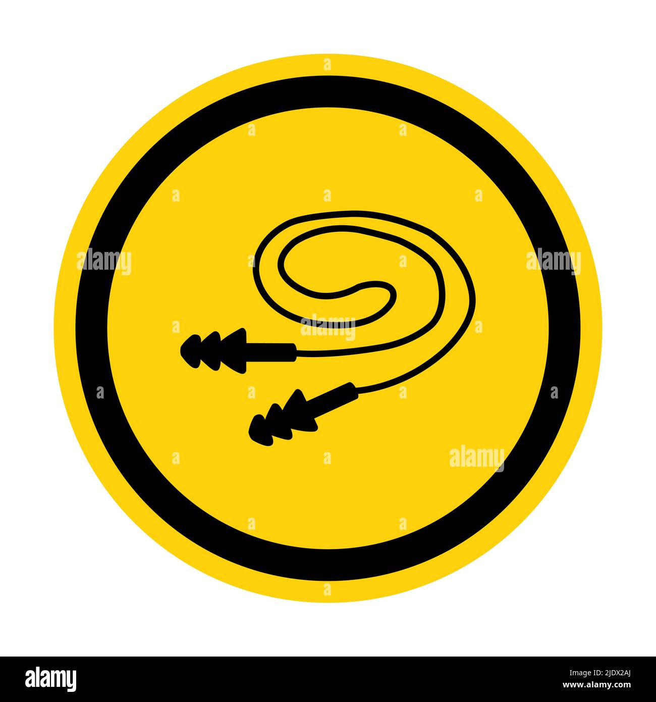 Wear Earplugs Symbol Sign Isolate on White Background,Vector ...