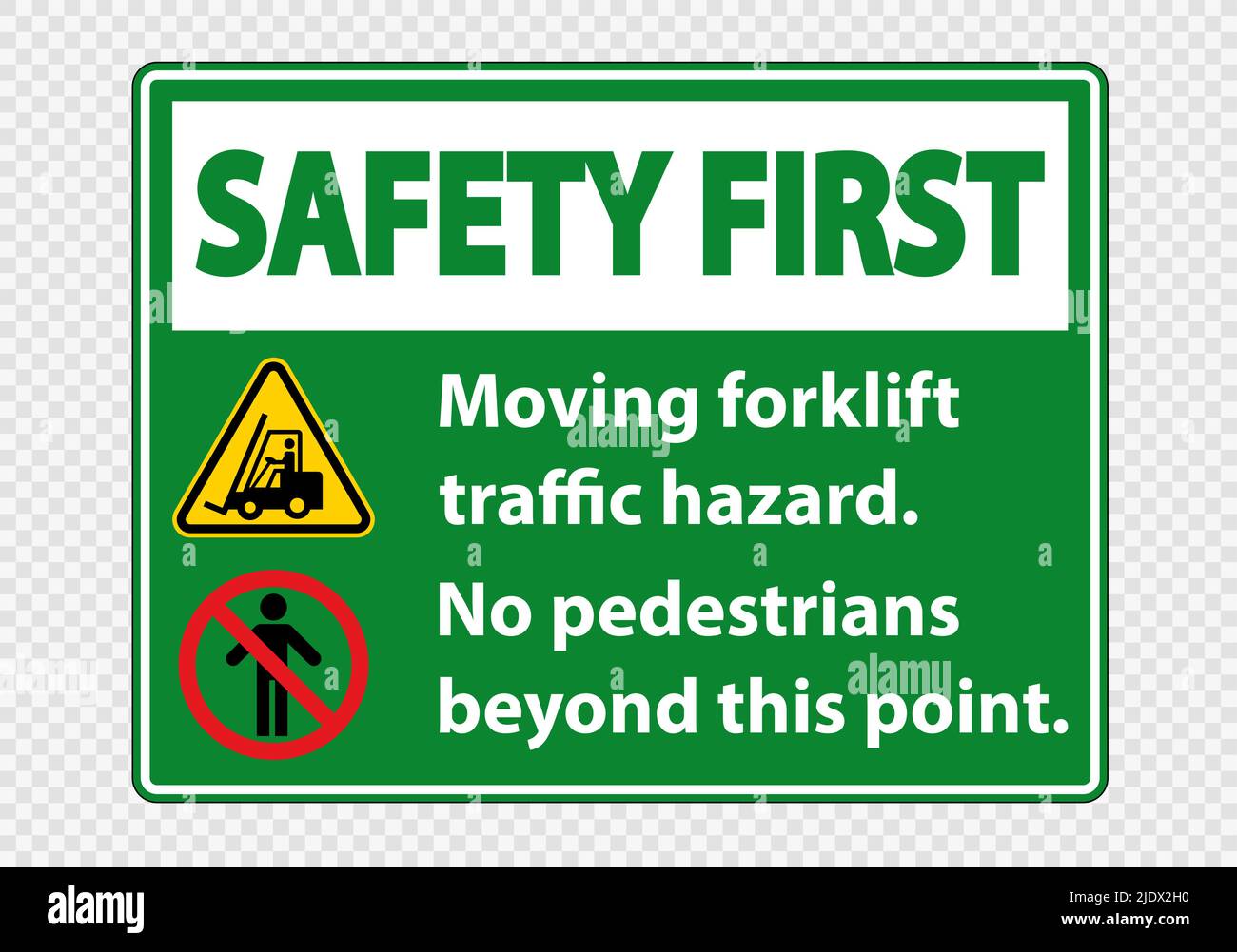 No pedestrian beyond this point Stock Vector Images - Alamy