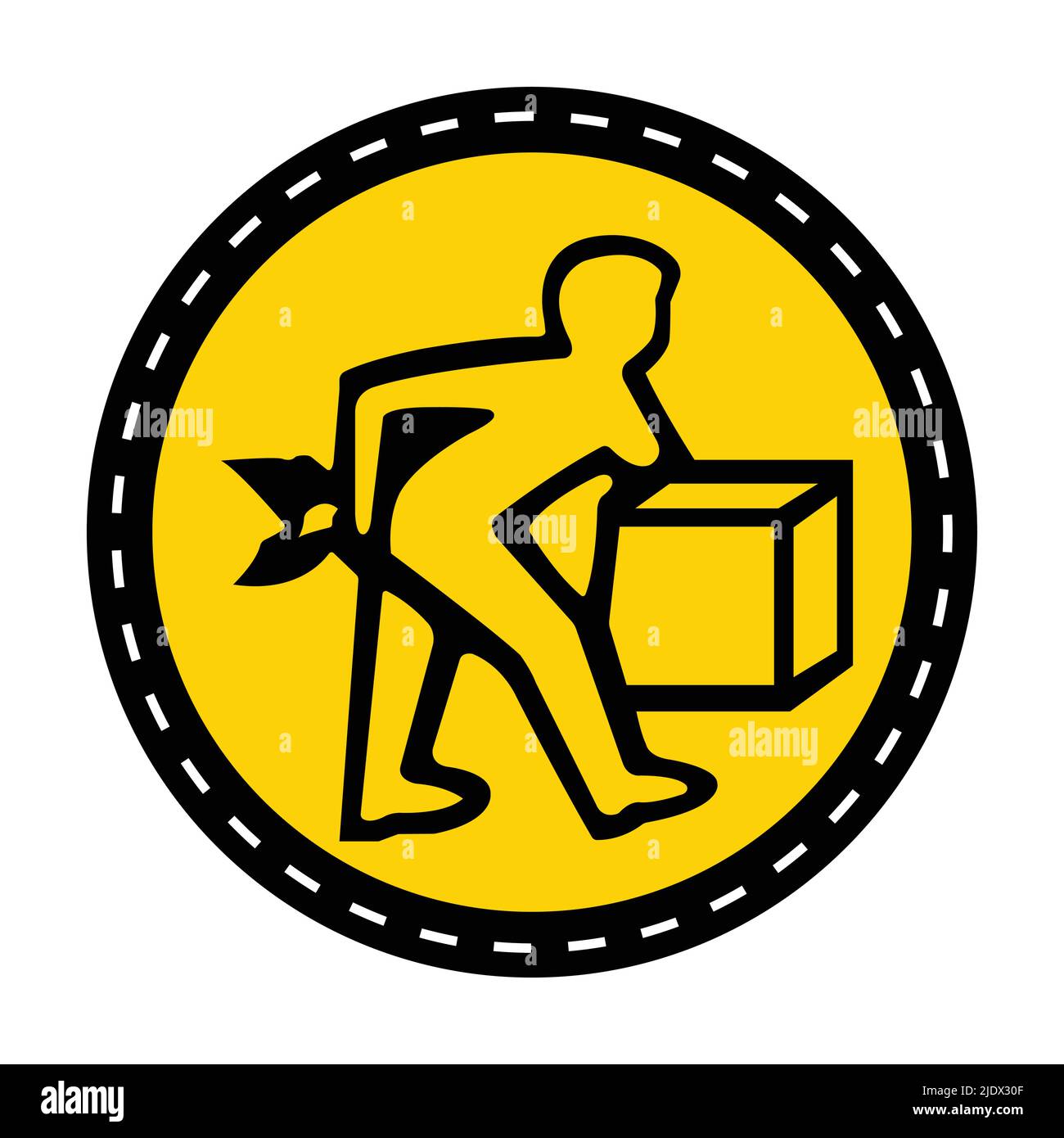 PPE Icon.Lift Correctly Symbol Sign Isolate On White Background,Vector ...