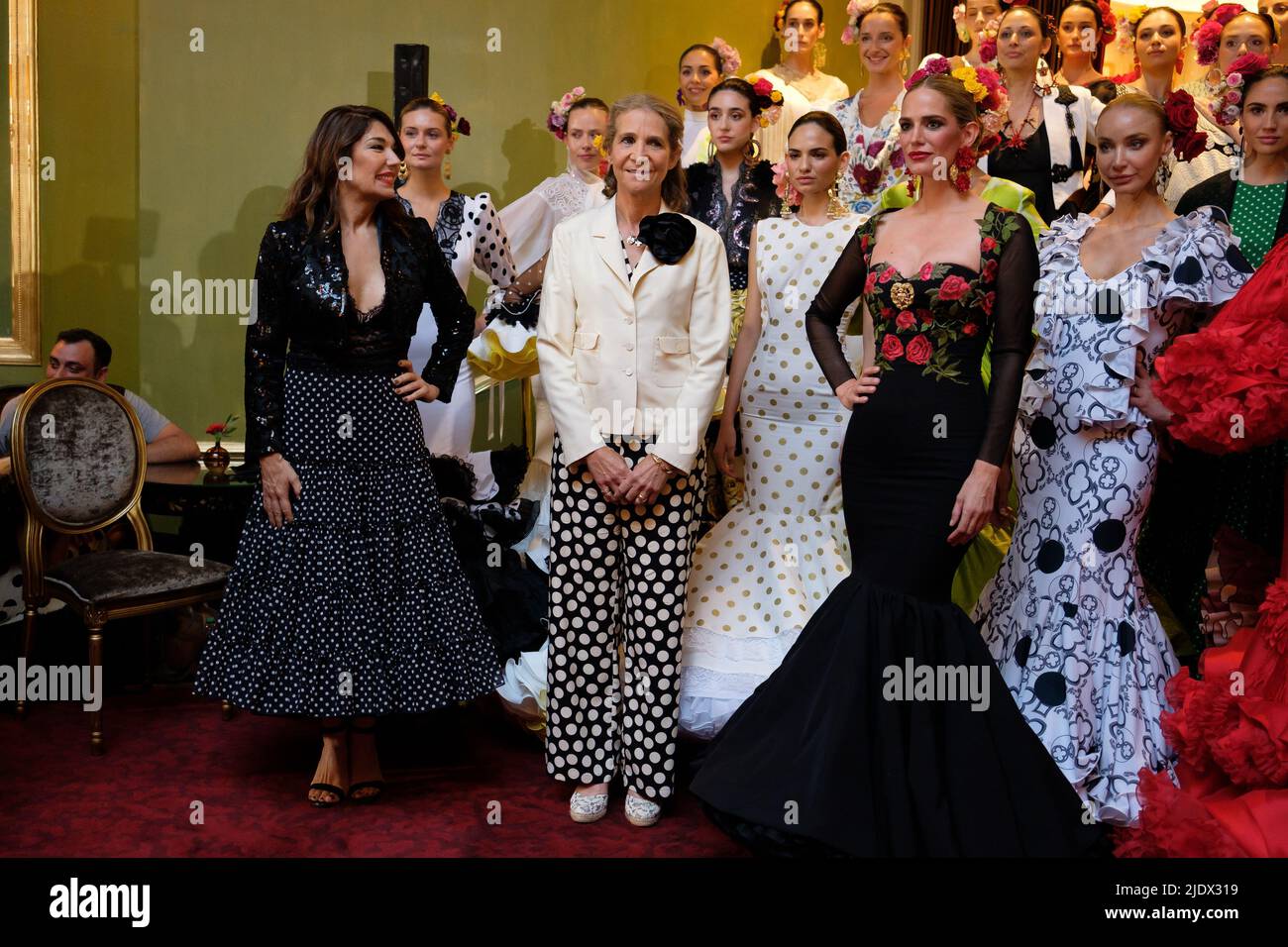 Princess Elena de Borbon attends the SIMOF Fashion Show for flamenco ...