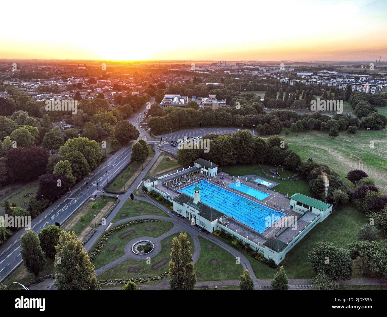 Lido peterborough swimming pool hi-res stock photography and images - Alamy