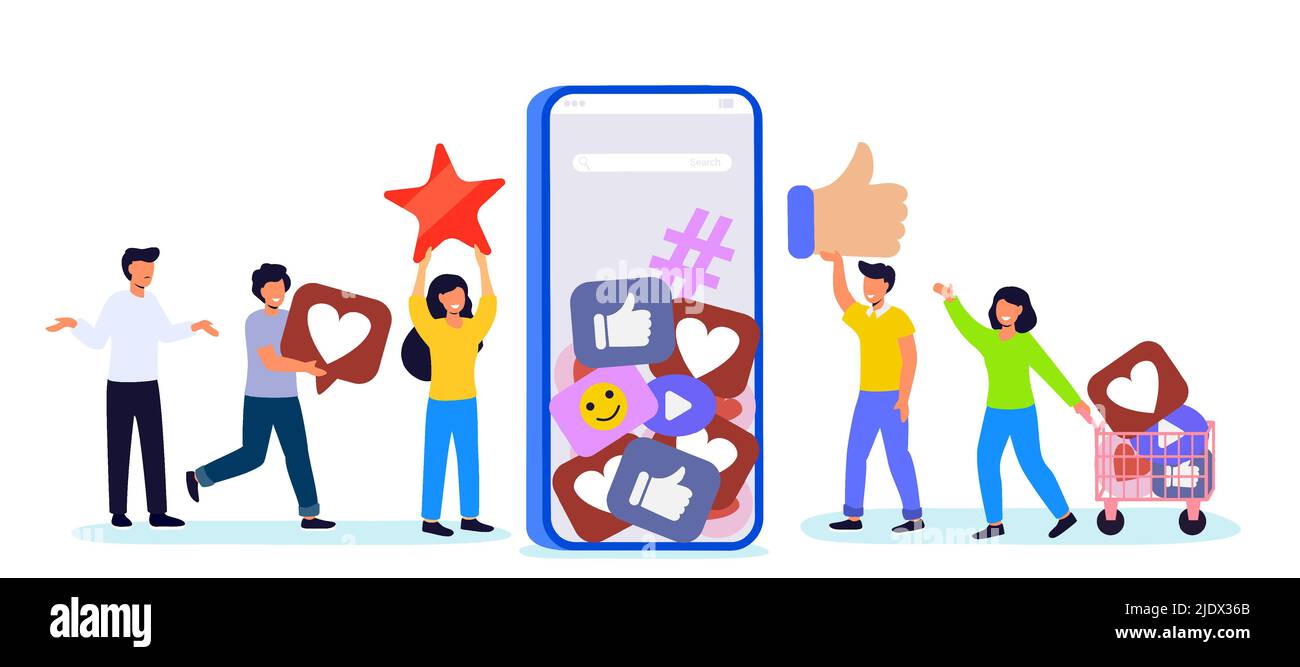 Like time Concept of referral marketing Refer friend loyalty program ...