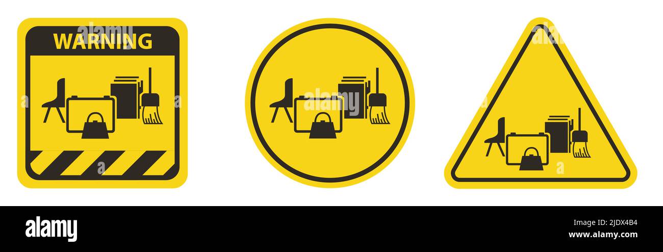 Keep Area Clear Symbol Sign Isolate on White Background,Vector ...