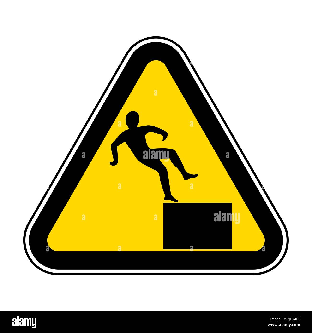 Beware High Level Drop Symbol Sign Isolate On White Background,Vector ...