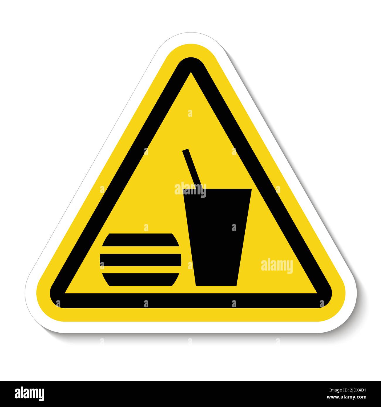 Do not eating Or Drinking Symbol Stock Vector Image & Art - Alamy