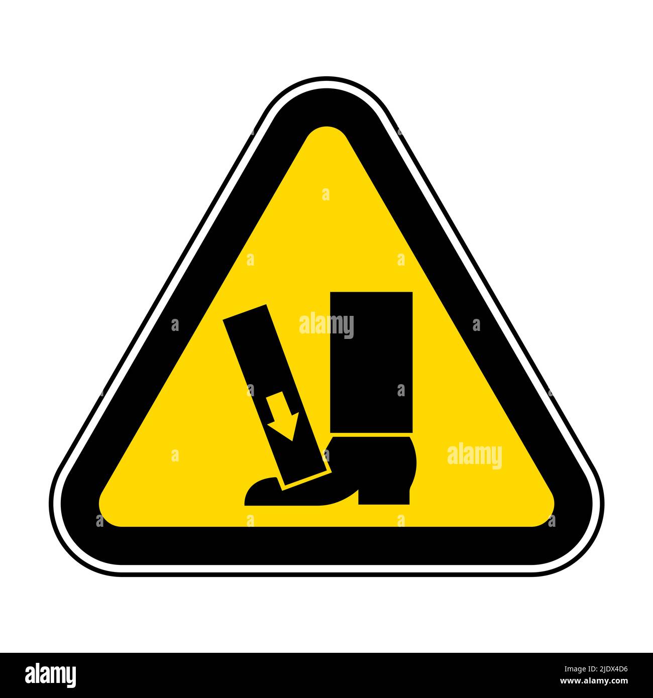 Foot Crush Force From Above Symbol Sign, Vector Illustration, Isolate ...