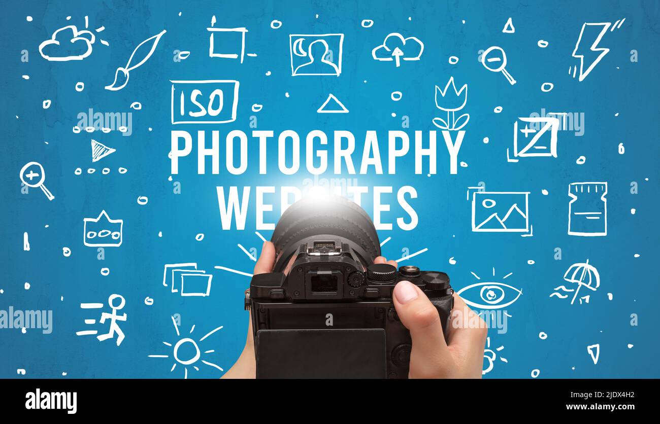 Hand taking picture with digital camera Stock Photo - Alamy