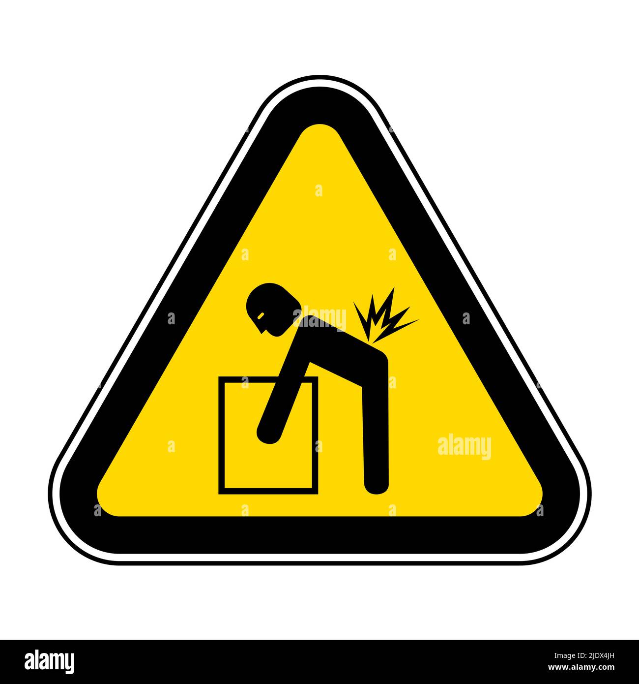 Lifting Hazard Symbol Sign Isolate On White Background,Vector ...