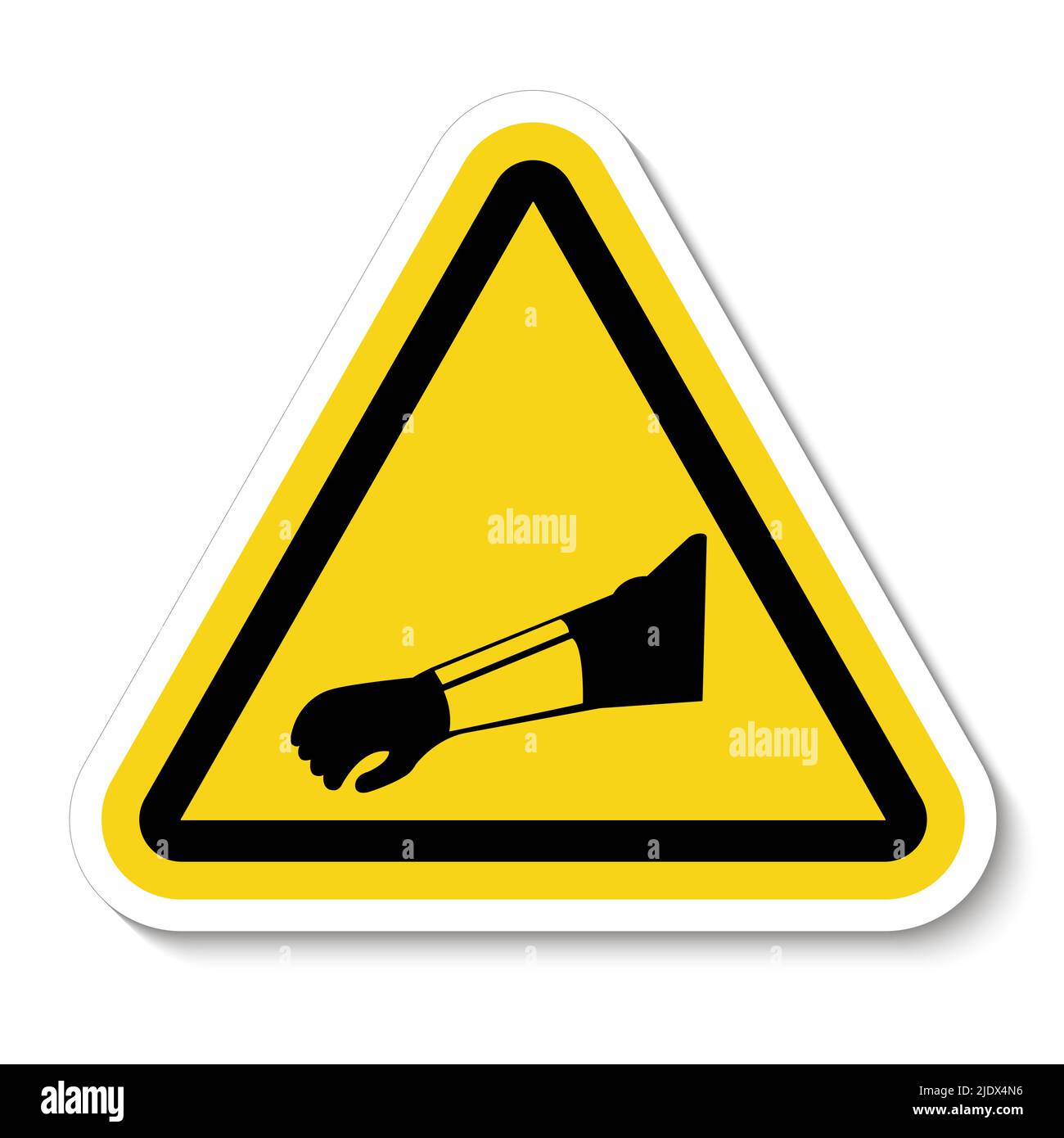 Symbol Wear Arm Protection Sign Isolate On White Background,Vector ...