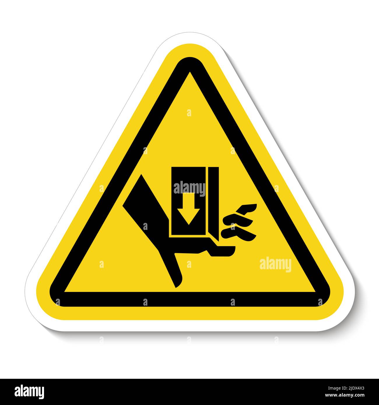 Hand Crush Force From Above Symbol Sign, Vector Illustration, Isolate ...