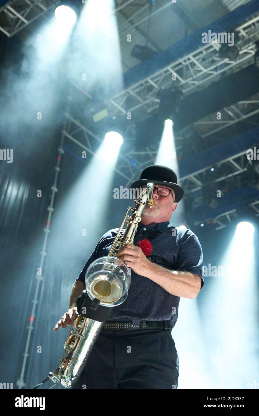 Madrid. Spain. 20220623, Suggs, Chas Smash, Lee Thompson, Mike Barson ...