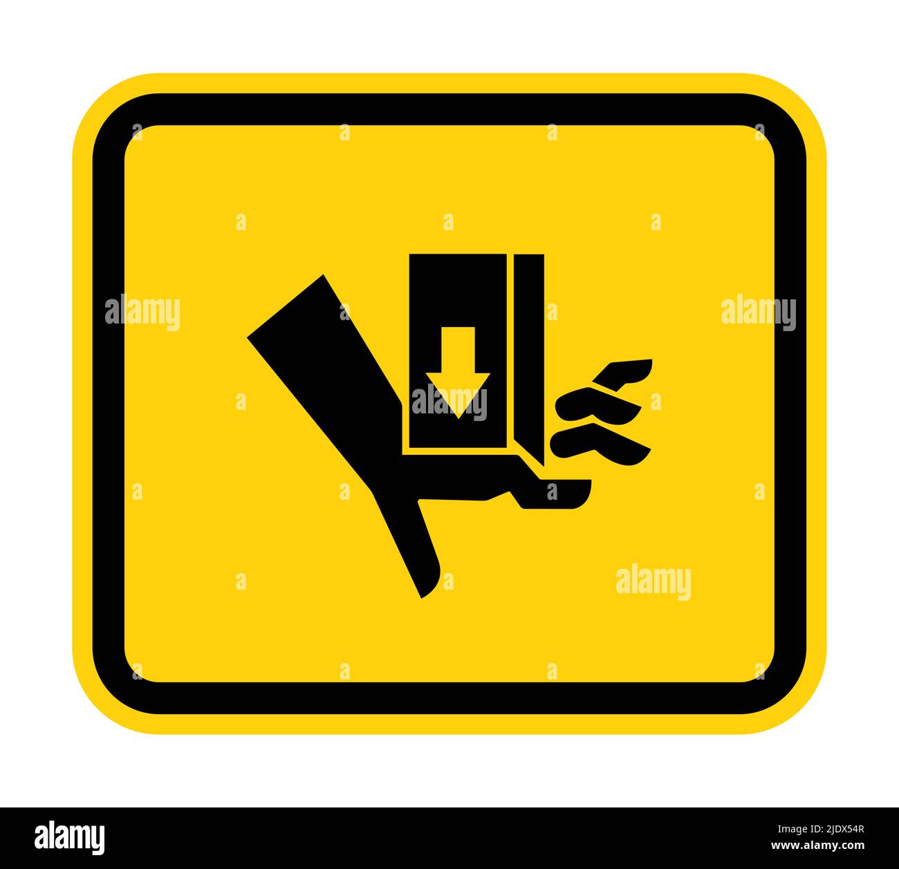 Hand Crush Force From Above Symbol Sign, Vector Illustration, Isolate ...