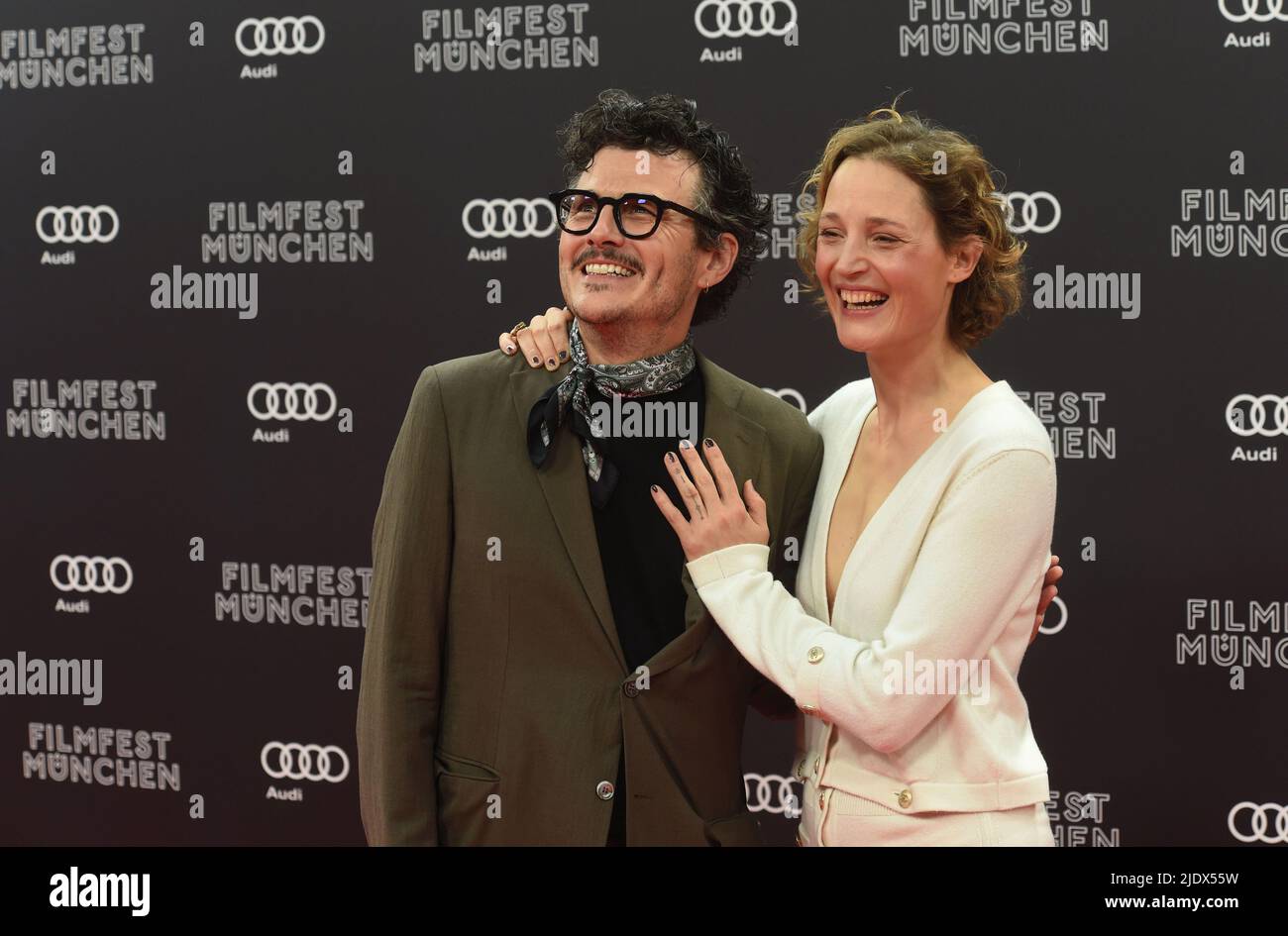 Munich, Germany. 23rd June, 2022. Actors Manuel Rubey, and Vicky Krieps ...