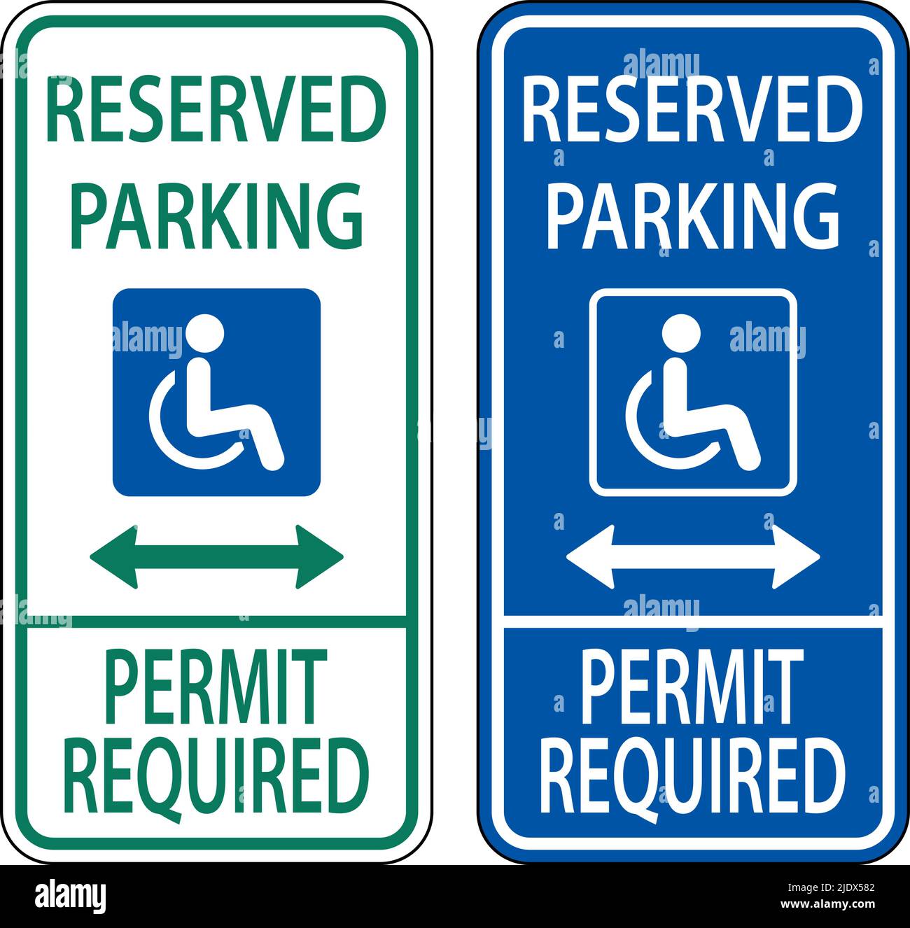 Accessible Parking Sign On White Background Stock Vector Image & Art ...