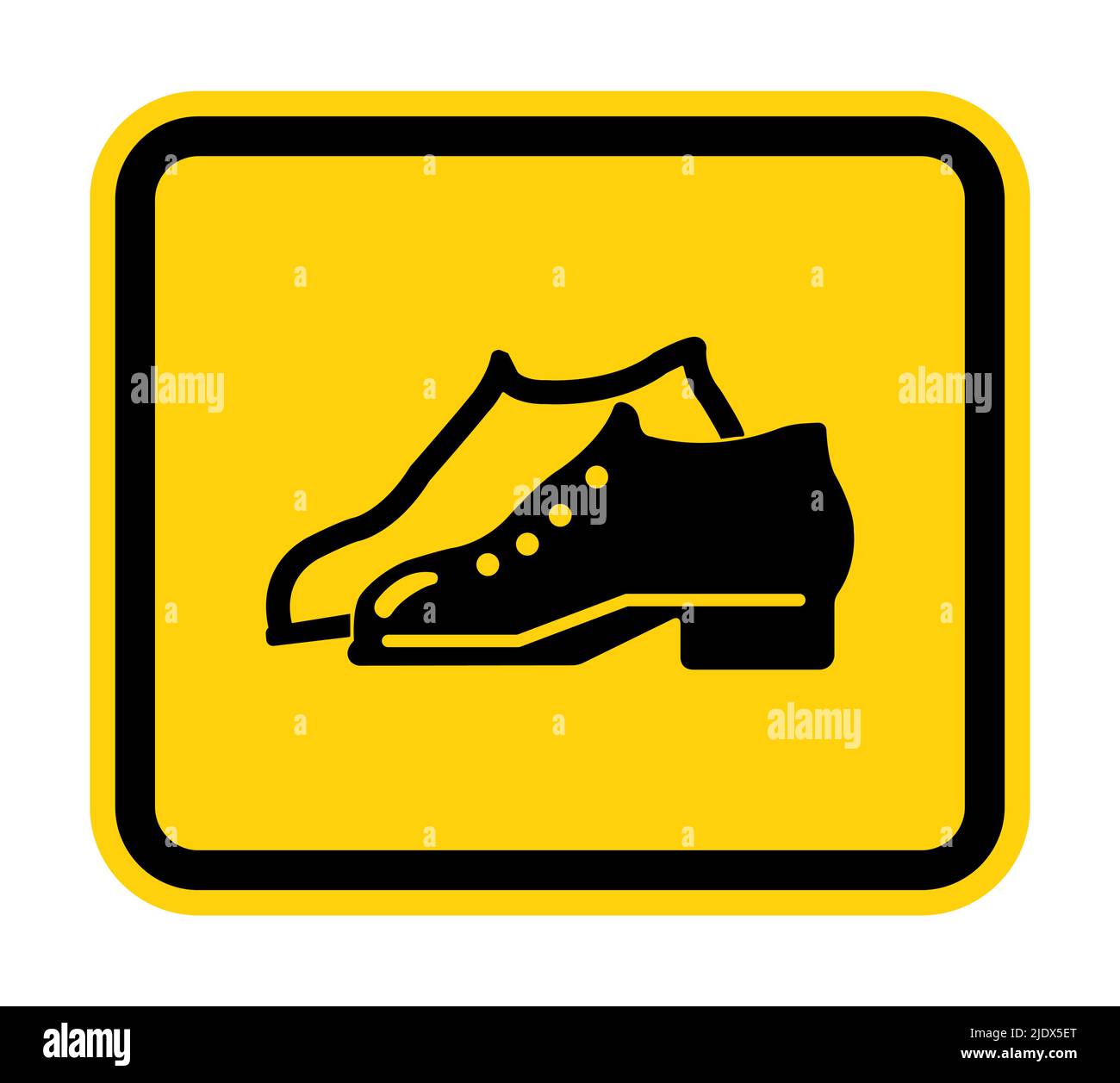 Symbol Enclosed Shoes Are Required In The Manufacturing Area sign ...