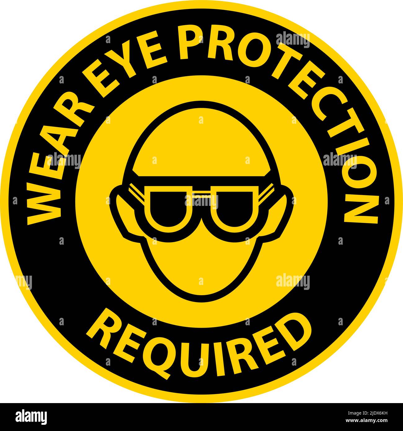 Wearing head and eye protection Stock Vector Images - Alamy