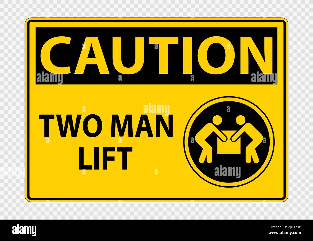 Two man lift Symbol Sign Isolate on transparent Background,Vector ...