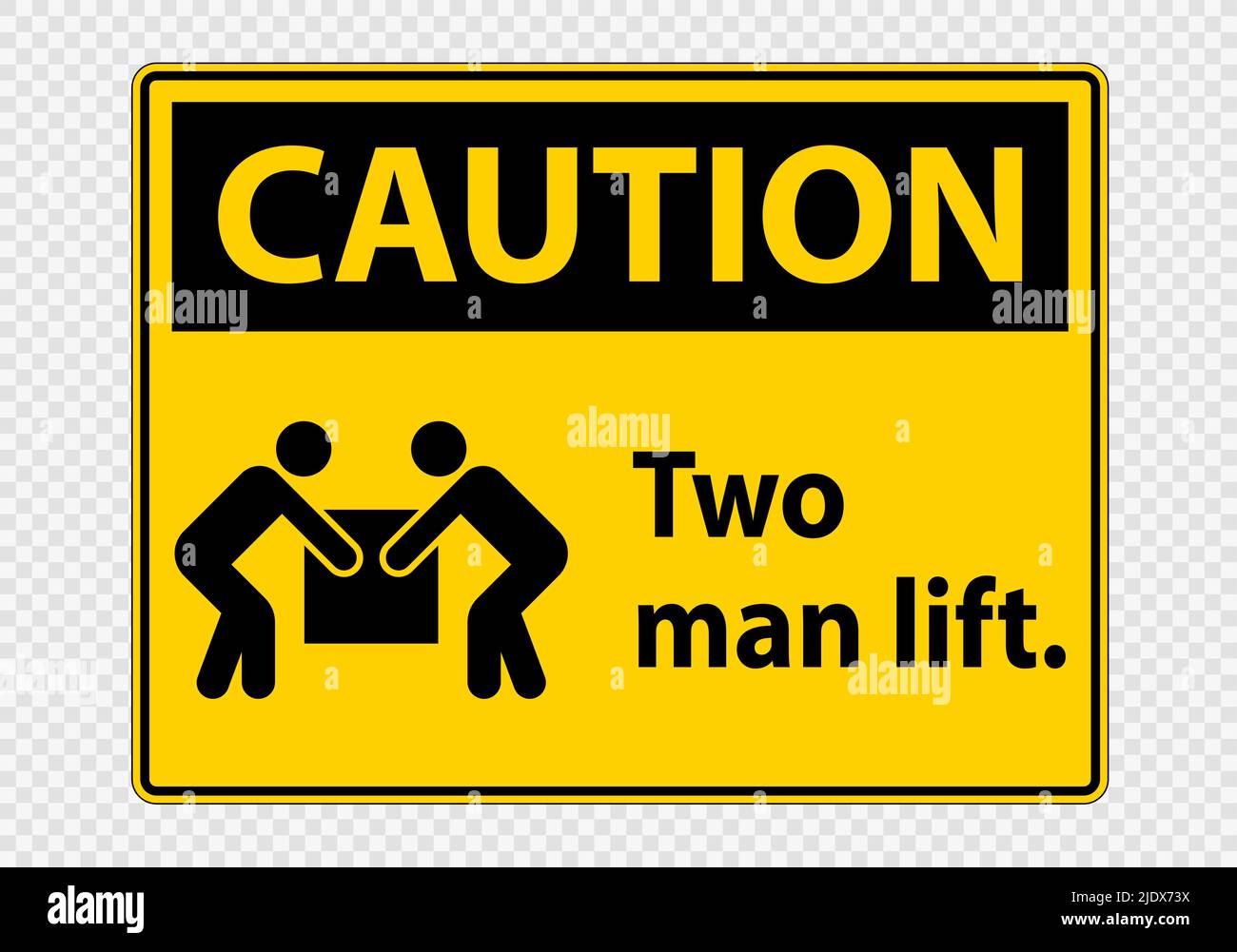 Two man lift Symbol Sign Isolate on transparent Background,Vector ...
