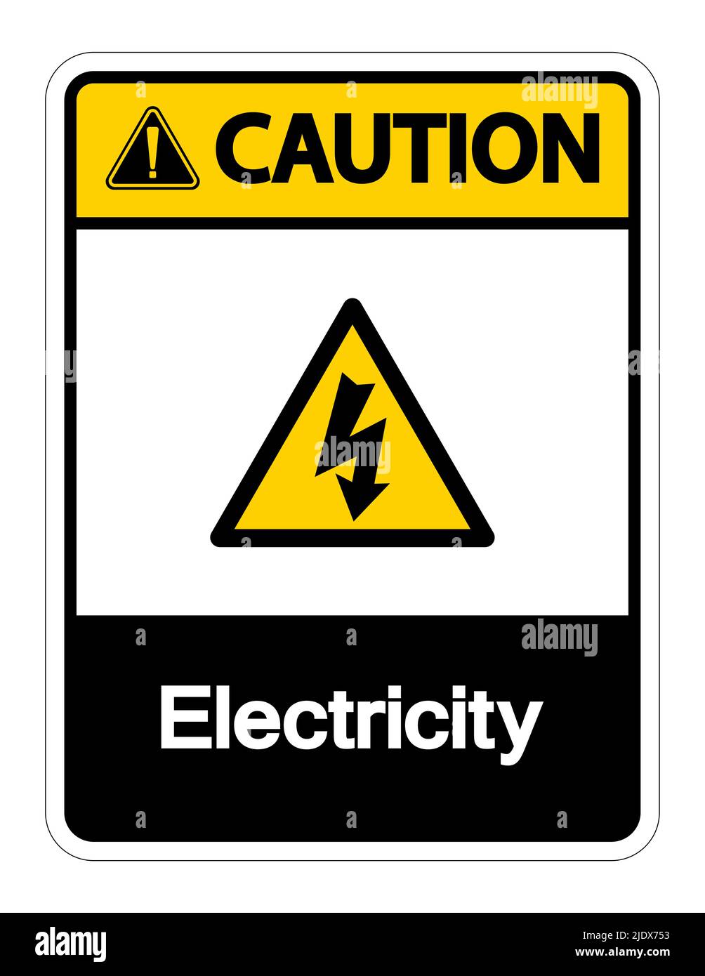 Caution Electricity Symbol Sign Isolate On White Background,Vector ...