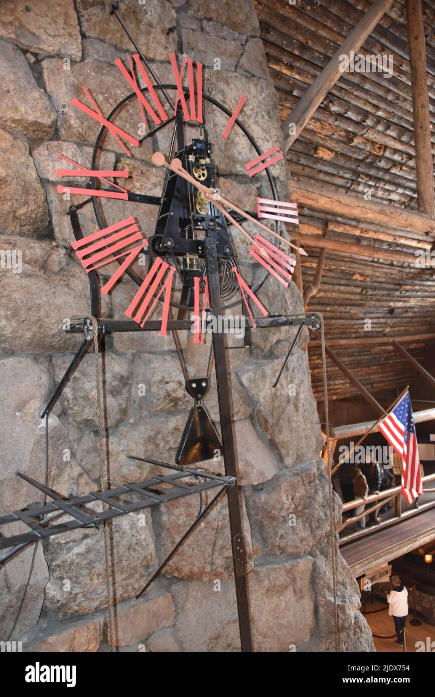 Yellowstone National Park USA 5/21-24/2022. Old Faithful Inn grand ...